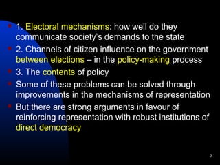 Week 1 politics and power history fair start representation and ...