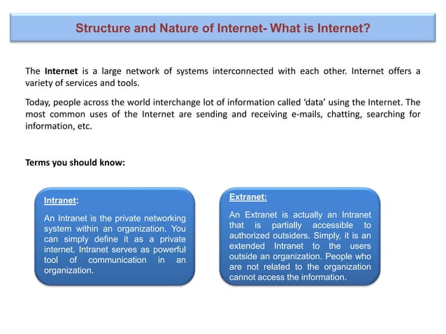 Introduction to Internet