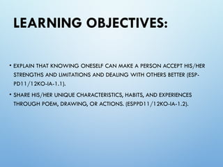 Personality Development Lesson 1 , week 1 | PPTX