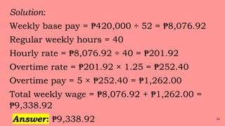 Comprehensive Guide to Salary, Wages, and Income Calculations in ...
