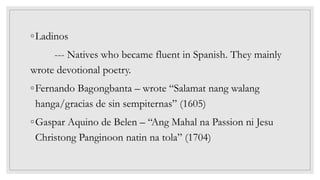Philippine Literary History | PPT