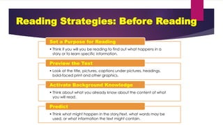 Week 1 reading strategies copy | PDF