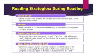 Week 1 reading strategies copy | PDF