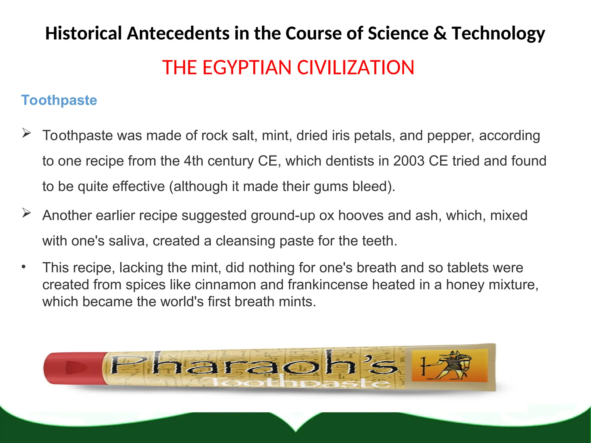 Science and Technology during Sumerian, Babylonian and Egyptians | PPT