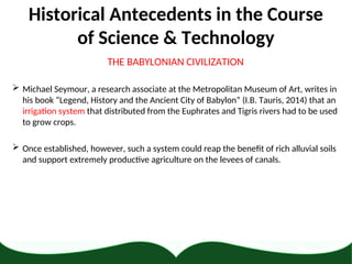 Science and Technology during Sumerian, Babylonian and Egyptians | PPT