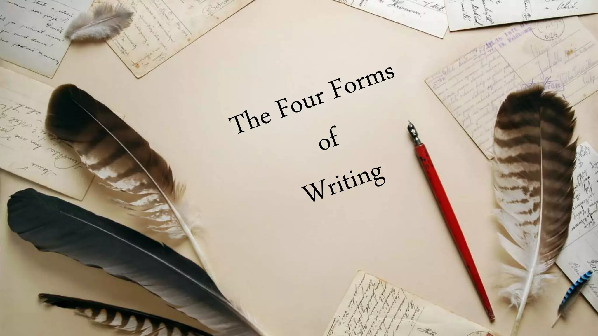 The Four Types of Writing | PPTX
