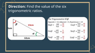 Comprehensive Guide to Trigonometric Ratios and the Pythagorean Theorem ...