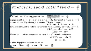 Comprehensive Guide to Trigonometric Ratios and the Pythagorean Theorem ...