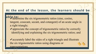 Comprehensive Guide to Trigonometric Ratios and the Pythagorean Theorem ...