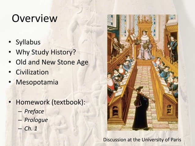 Week 1 (The Stone Age and Early Civilization) | PPT