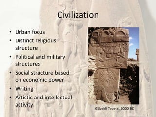 Week 1 (The Stone Age and Early Civilization) | PPT