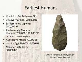 Week 1 (The Stone Age and Early Civilization) | PPT