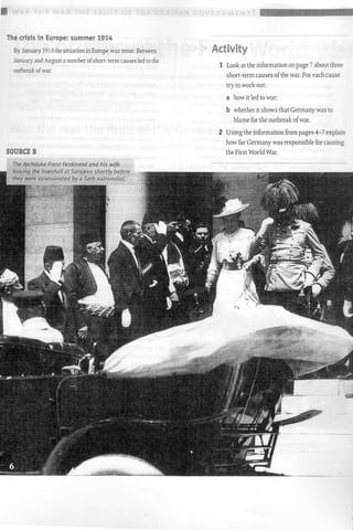 Week 1 - WWI and Treaty of Versailles | PDF