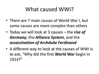 Week 1 – the causes of world war | PPT