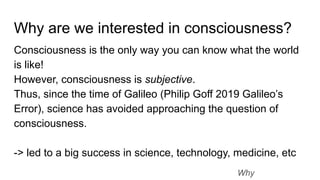 Week 1 the neural basis of consciousness introduction nao tsuchiya | PDF