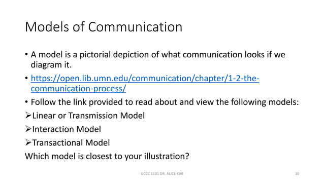 WEEK 1 Topic 1 - Introduction to Communication 1.pptx | Computer Networking | Computing