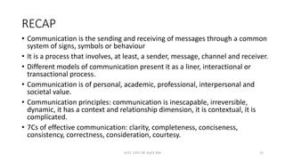 WEEK 1 Topic 1 - Introduction to Communication 1.pptx | Computer ...