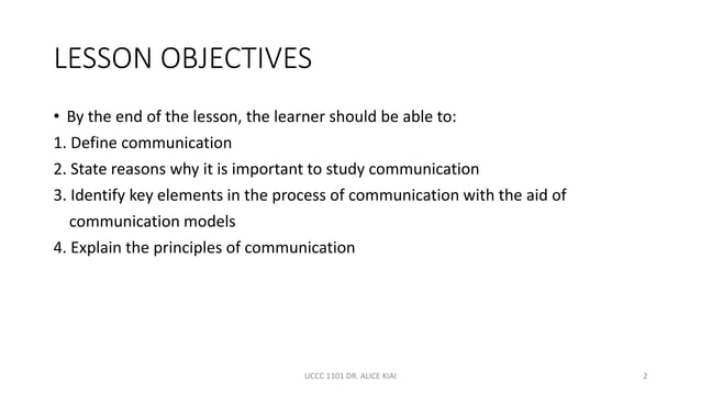 WEEK 1 Topic 1 - Introduction to Communication 1.pptx | Computer Networking | Computing