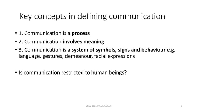 WEEK 1 Topic 1 - Introduction to Communication 1.pptx | Computer Networking | Computing