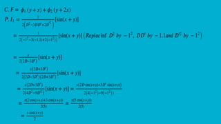 HOMOGENEOUS LINEAR PDE | PPT