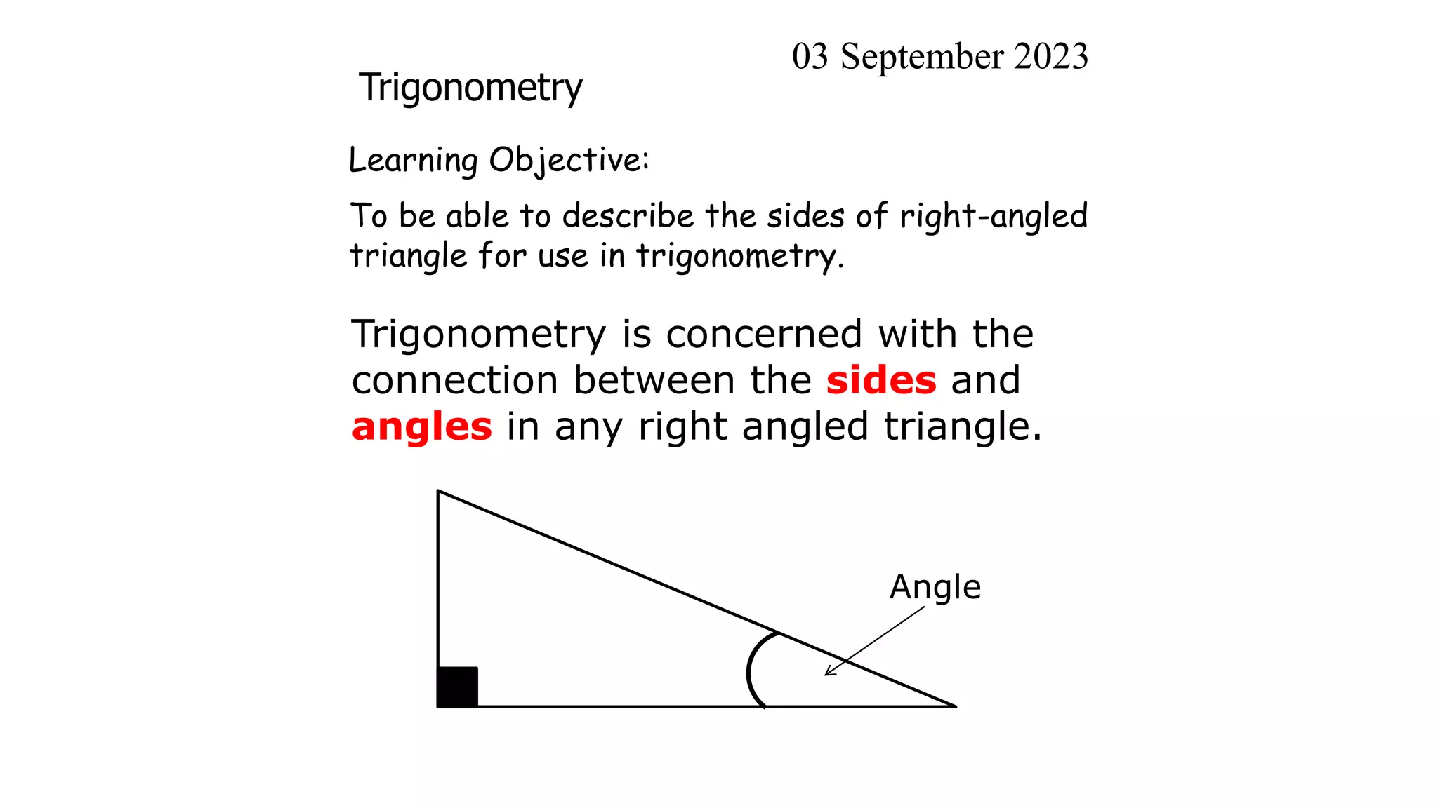 WEEK 1 TRIGONOMETRY RATIOS 1.pptx | Physics | Science