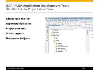 Week 1 unit 1to5 sap hana native application basics | PDF