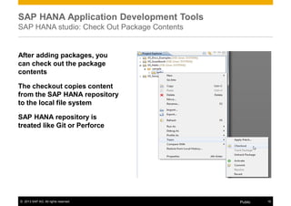 Week 1 unit 1to5 sap hana native application basics | PDF