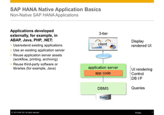 Week 1 unit 1to5 sap hana native application basics | PDF