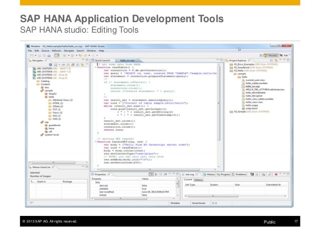 Week 1 Unit 1to5 Sap Hana Native Application Basics