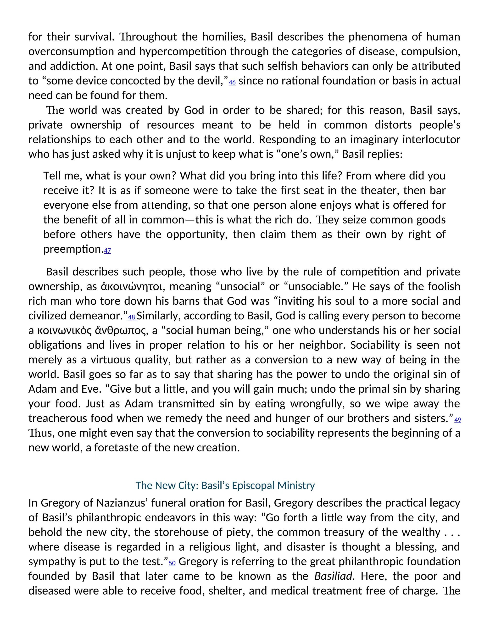 ST. BASIL THE GREAT, ON SOCIAL JUSTICE CHURCH IN SOCIETY | DOCX