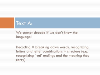 TESO1133 online - Week 1 what is reading | PPTX