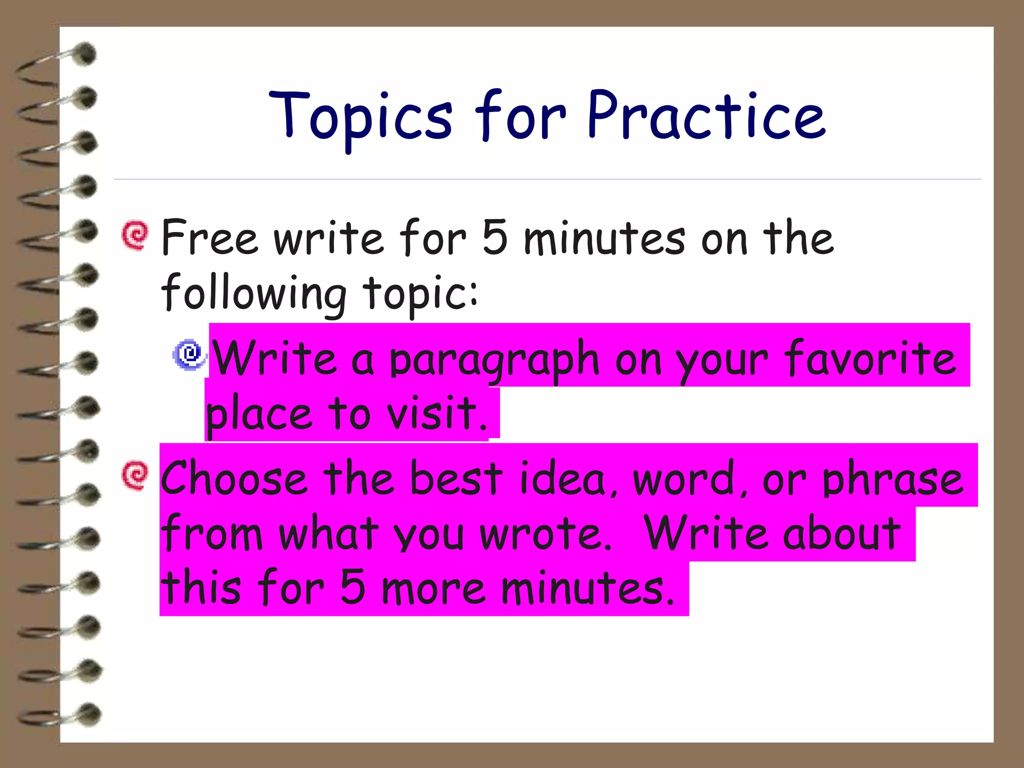 Week 1 writing process(prewrite) - Part 2.ppt
