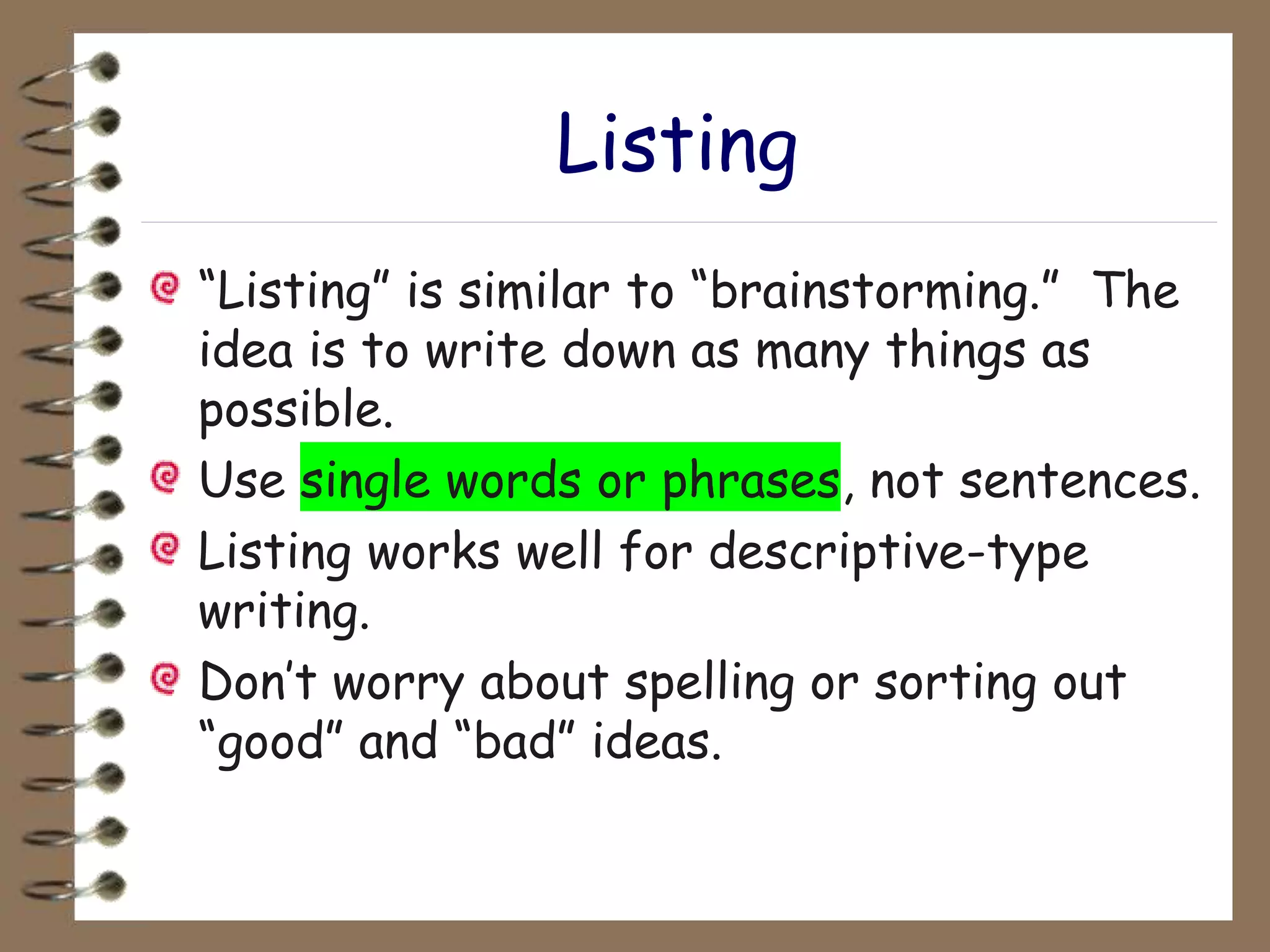 Week 1 writing process(prewrite) - Part 2.ppt