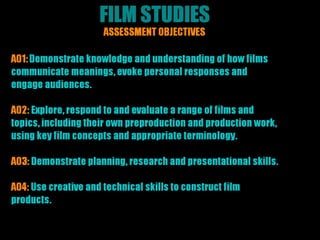 GCSE Film - Semiotics | PPT