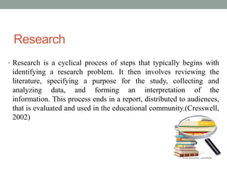 USE OF EDUCATIONAL RESEARCH | PPTX