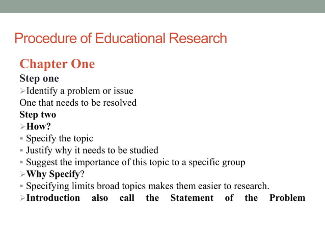 USE OF EDUCATIONAL RESEARCH | PPT
