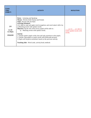 SAMPLE LESSON PLAN Week 2 | DOCX