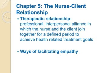 Nurse-Client Relationships | PPTX