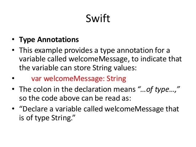 IOS Swift language 2nd tutorial IOS Swift language 2nd tutorial