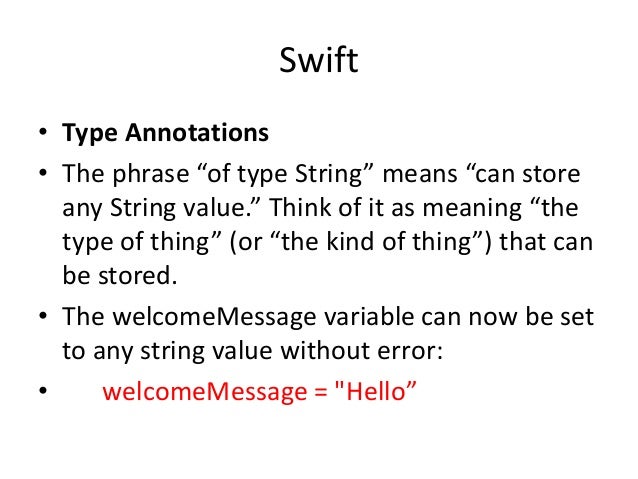 IOS Swift language 2nd tutorial IOS Swift language 2nd tutorial