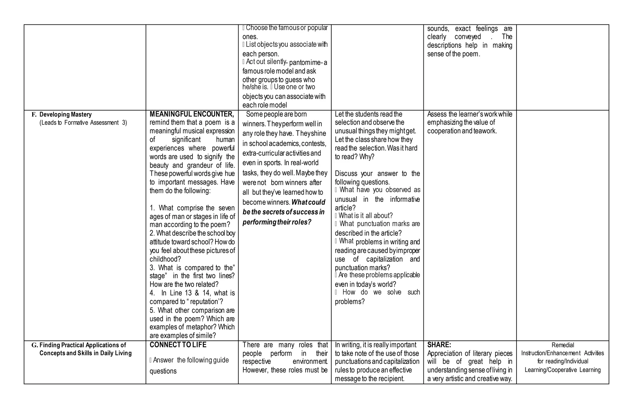 English 9 Q1 Week 2 | DOCX
