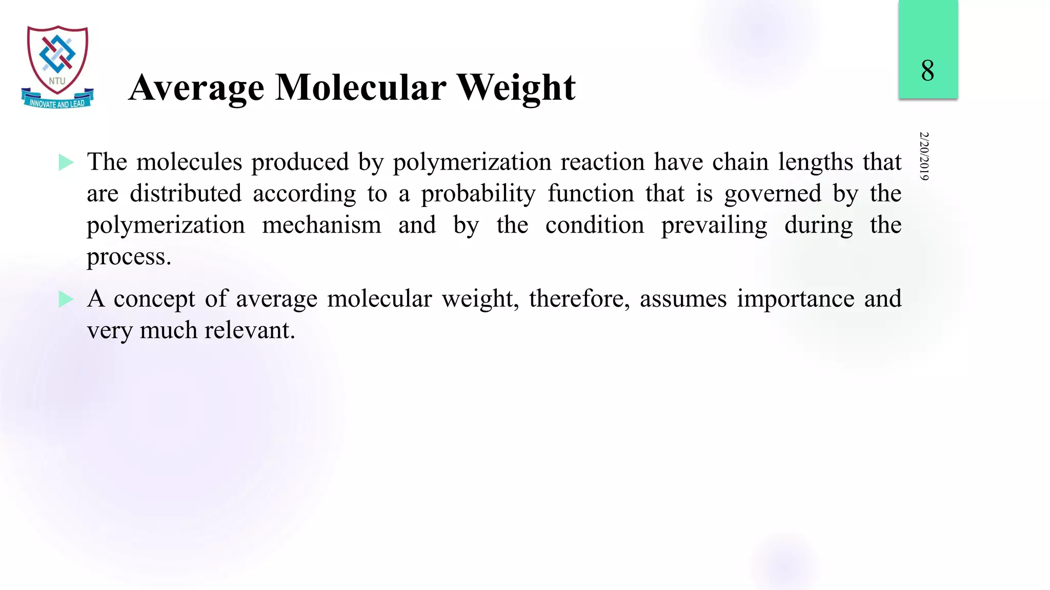 Molecular weight of Polymer | PDF