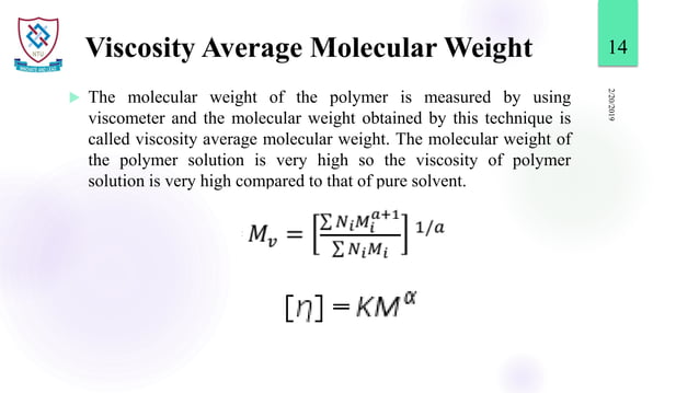 Molecular weight of Polymer | PDF