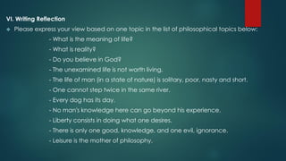 Philosophy writing | PPT