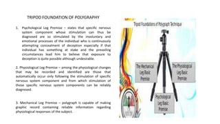 psychology of polygraph exaination | PPTX