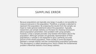 Sampling error | PPTX