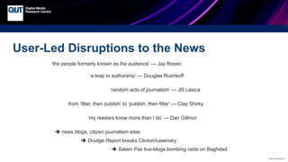 Gatewatching 2: From Gatekeeping to Gatewatching: The First Wave of ...