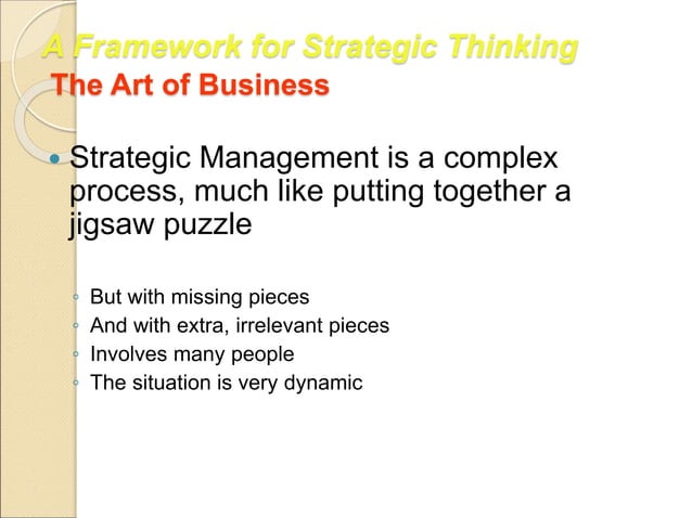 Week 2. A Framework For Strategic Thinking.ppt