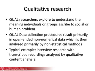 Week 2 Research Methods For Language Studies | PPT