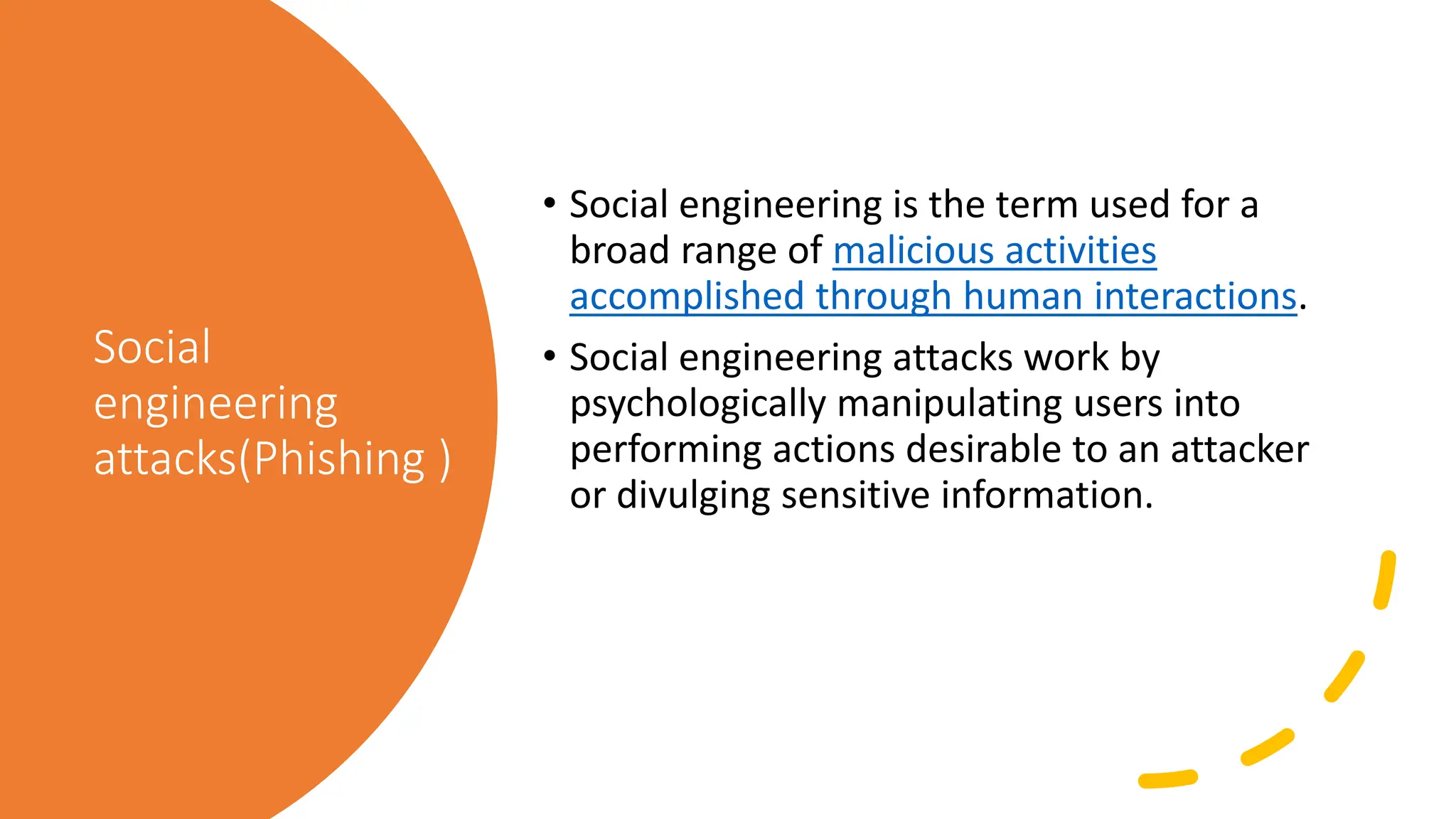 Malware attack Social engineering attack | PPTX